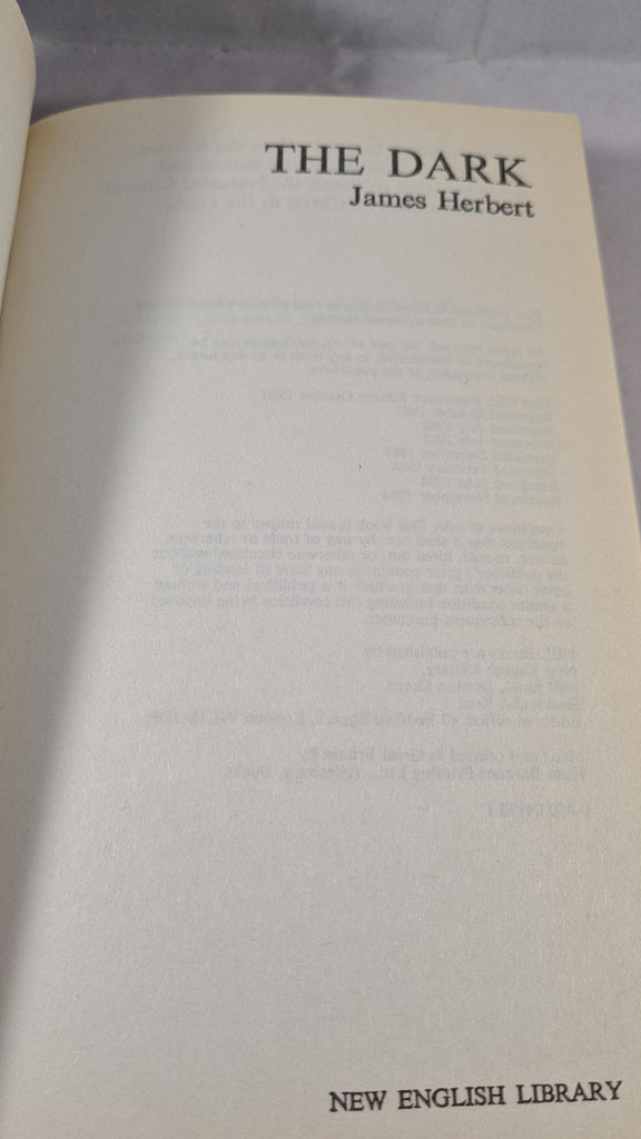 James Herbert - The Dark, New English Library, 1984, Paperbacks ...