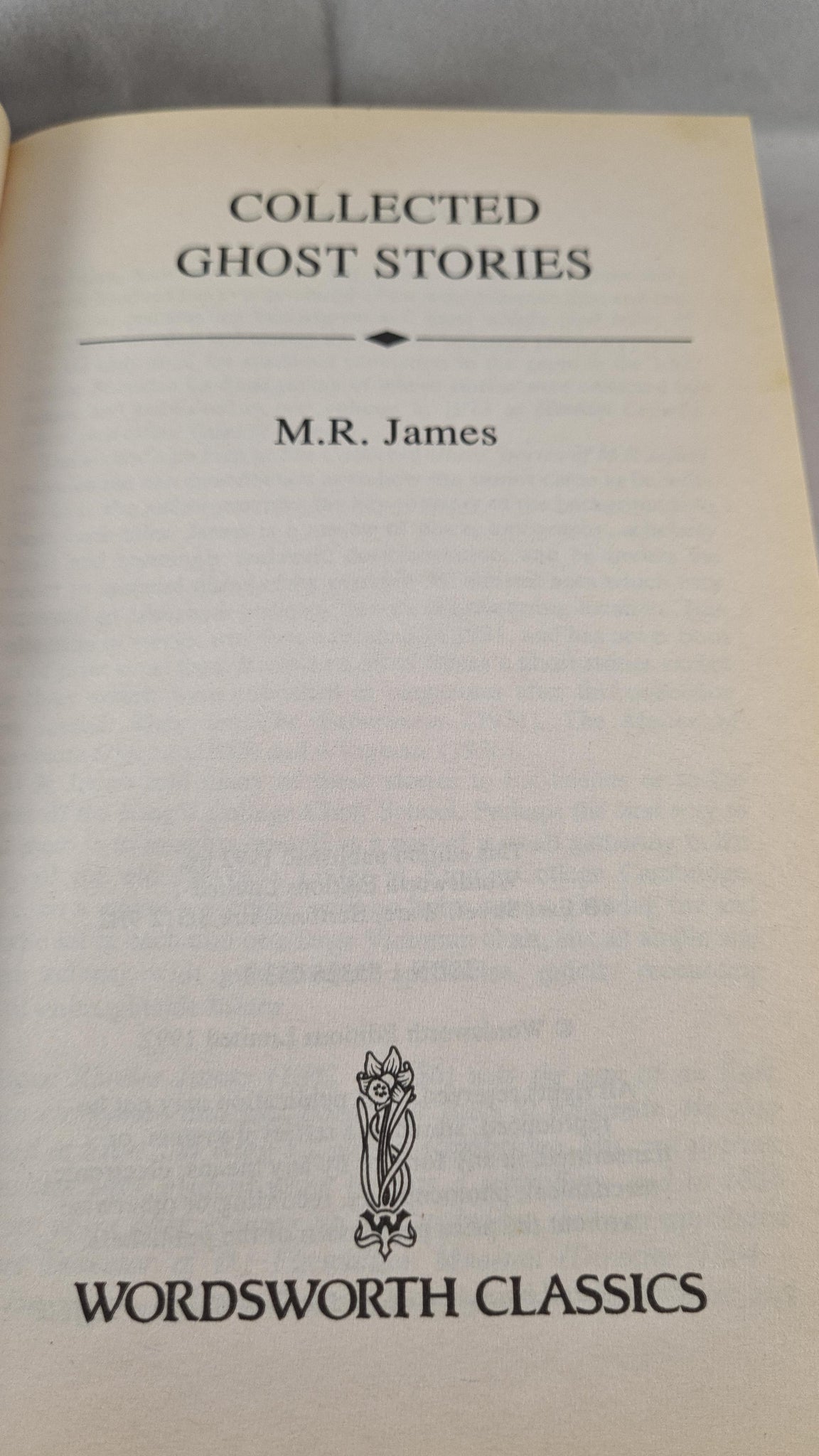 M R James - Collected Ghost Stories, Wordsworth, 1992, Paperbacks – Richard Dalby's Library