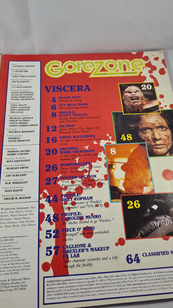 Gorezone Number 6 March 1989 – Richard Dalby's Library