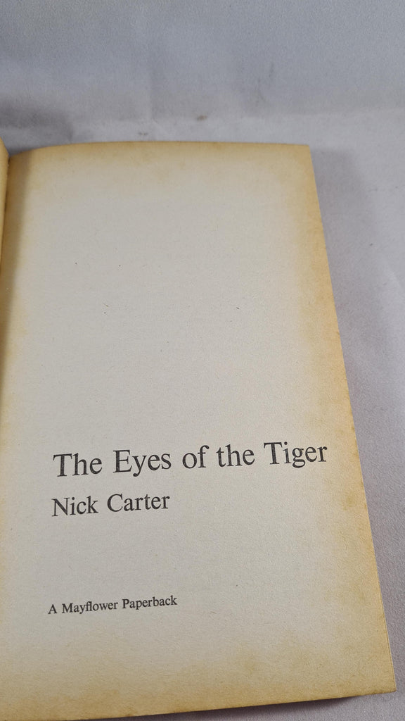 Nick Carter - The Eyes of the Tiger, Mayflower Paperbacks, 1970 ...
