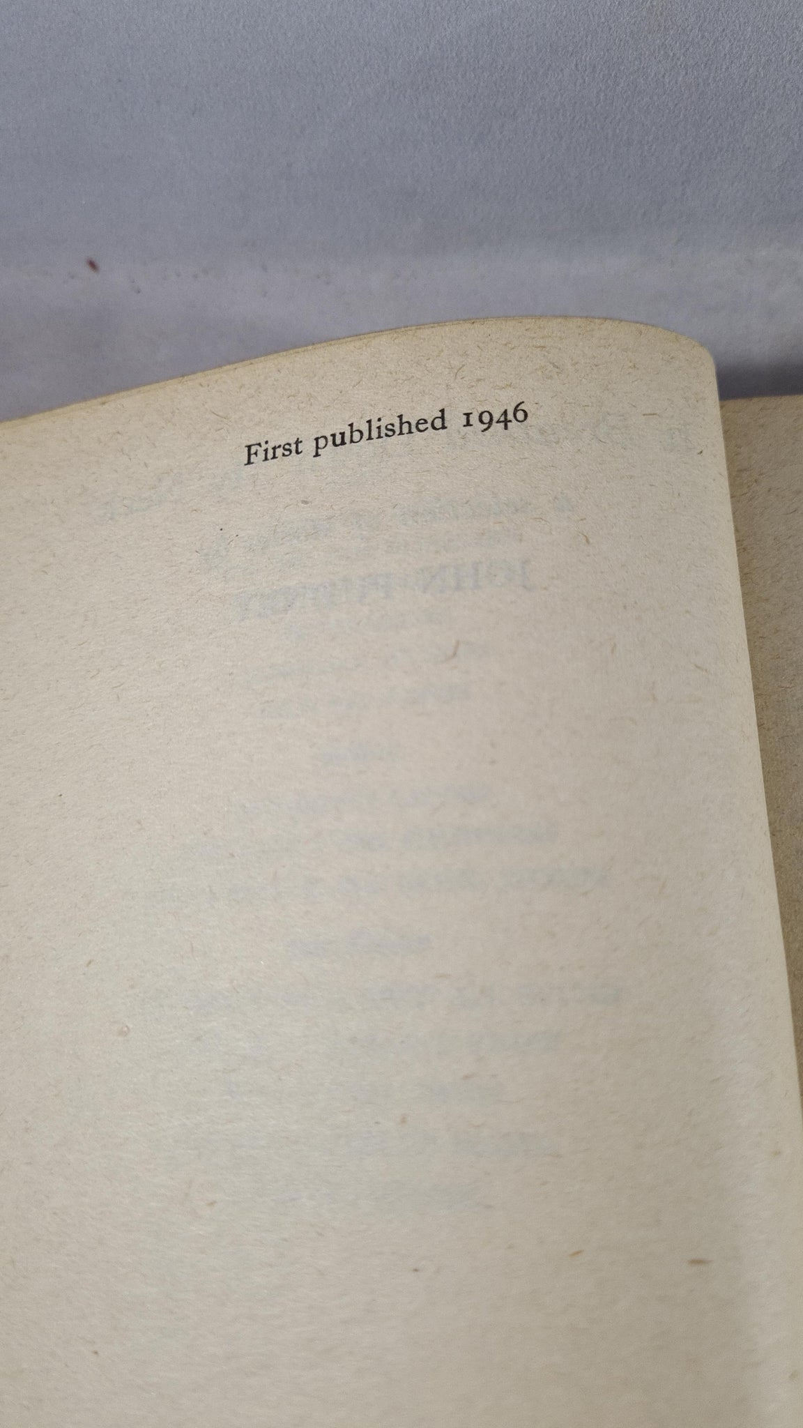 John Pudney - It Breathed Down My Neck, John Lane, 1946, Signed ...