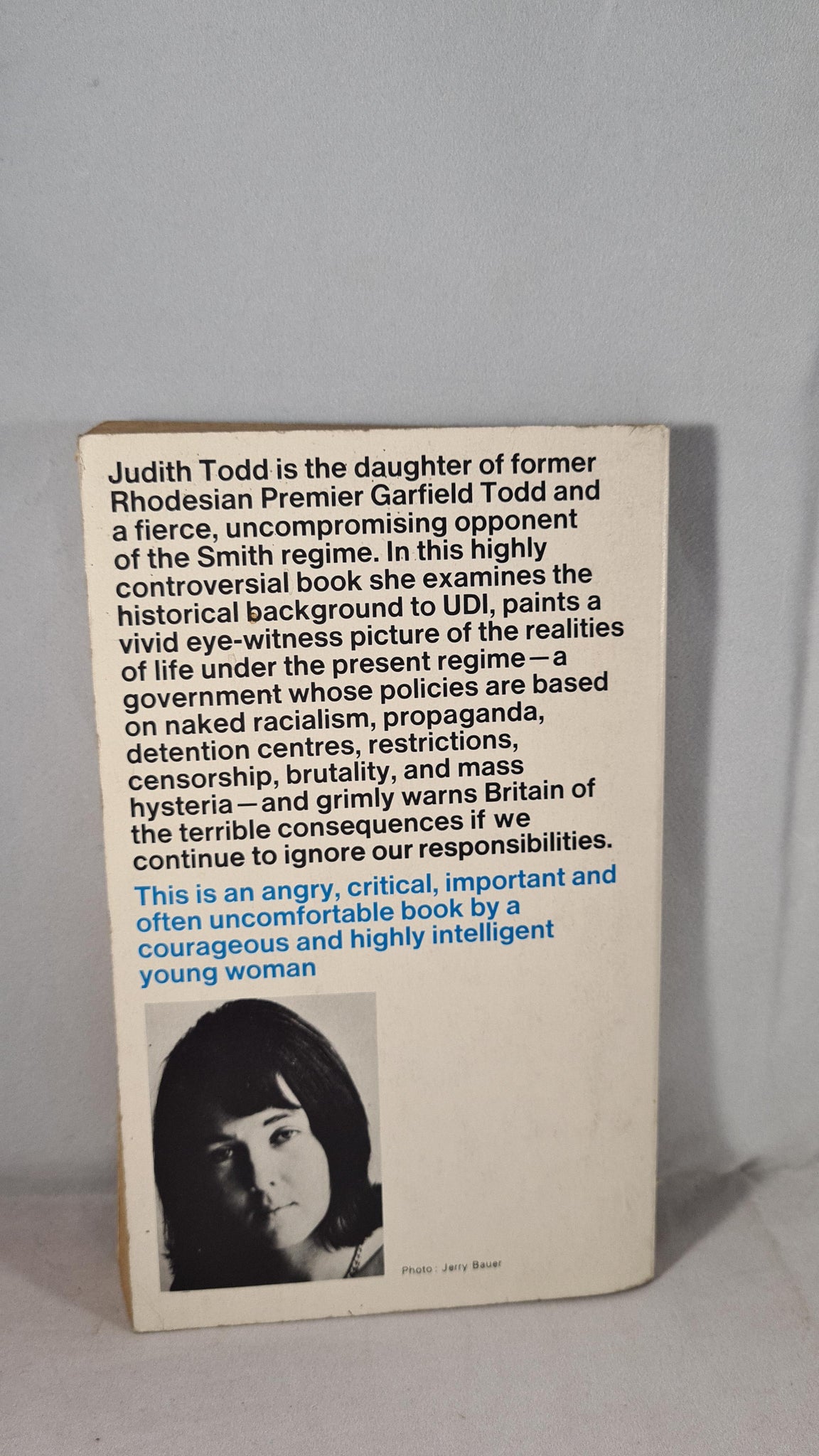 Judith Todd - Rhodesia, Panther, 1967, Paperbacks – Richard Dalby's Library