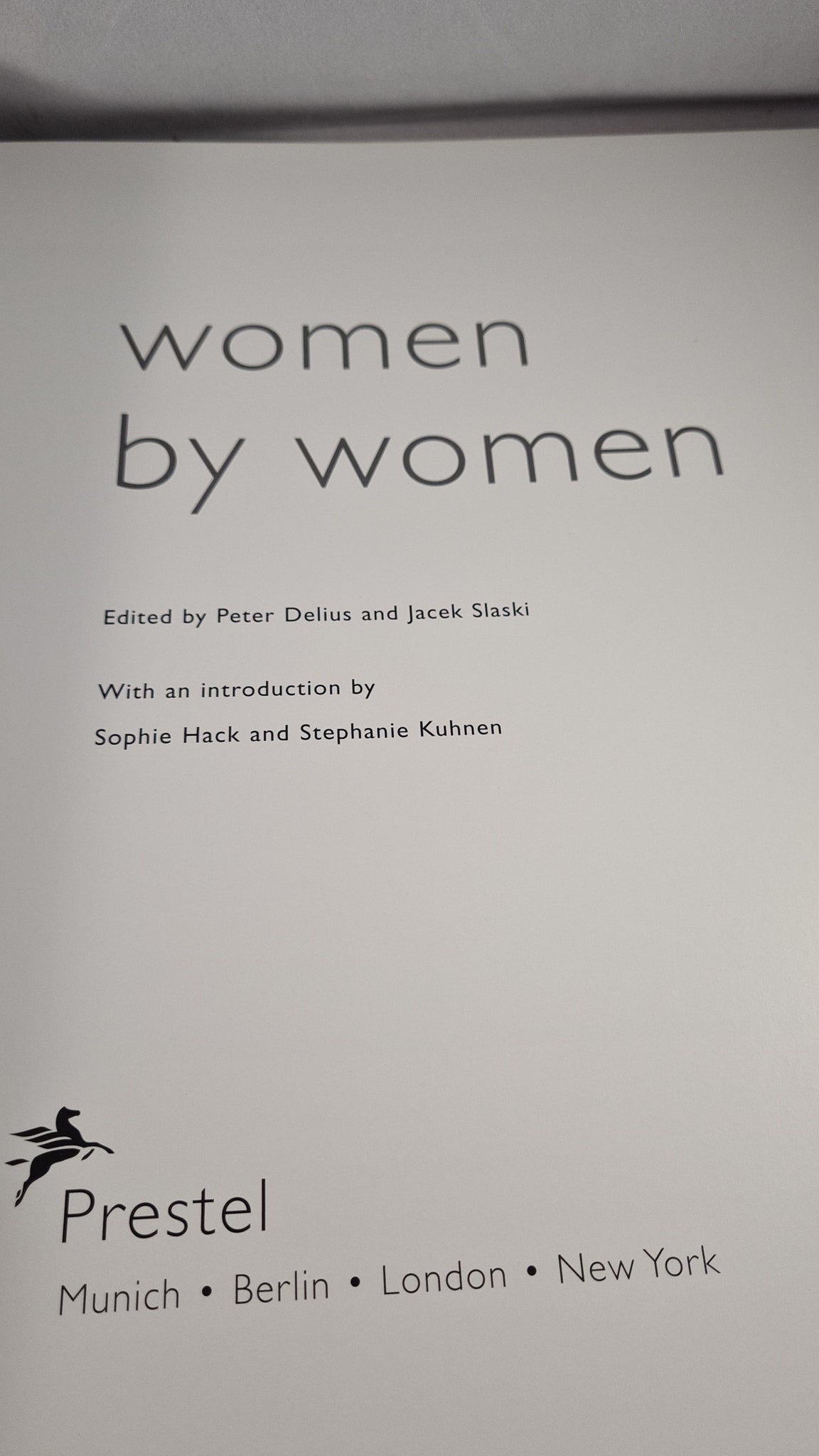 Peter Delius & Jack Slaski - Women by Women, Prestel, 2003 – Richard ...