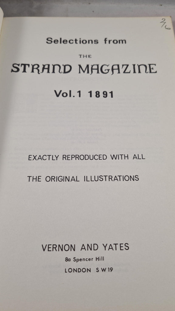 The Strand Magazine Volume 1 1891, Vernon and Yates, 1966 – Richard ...