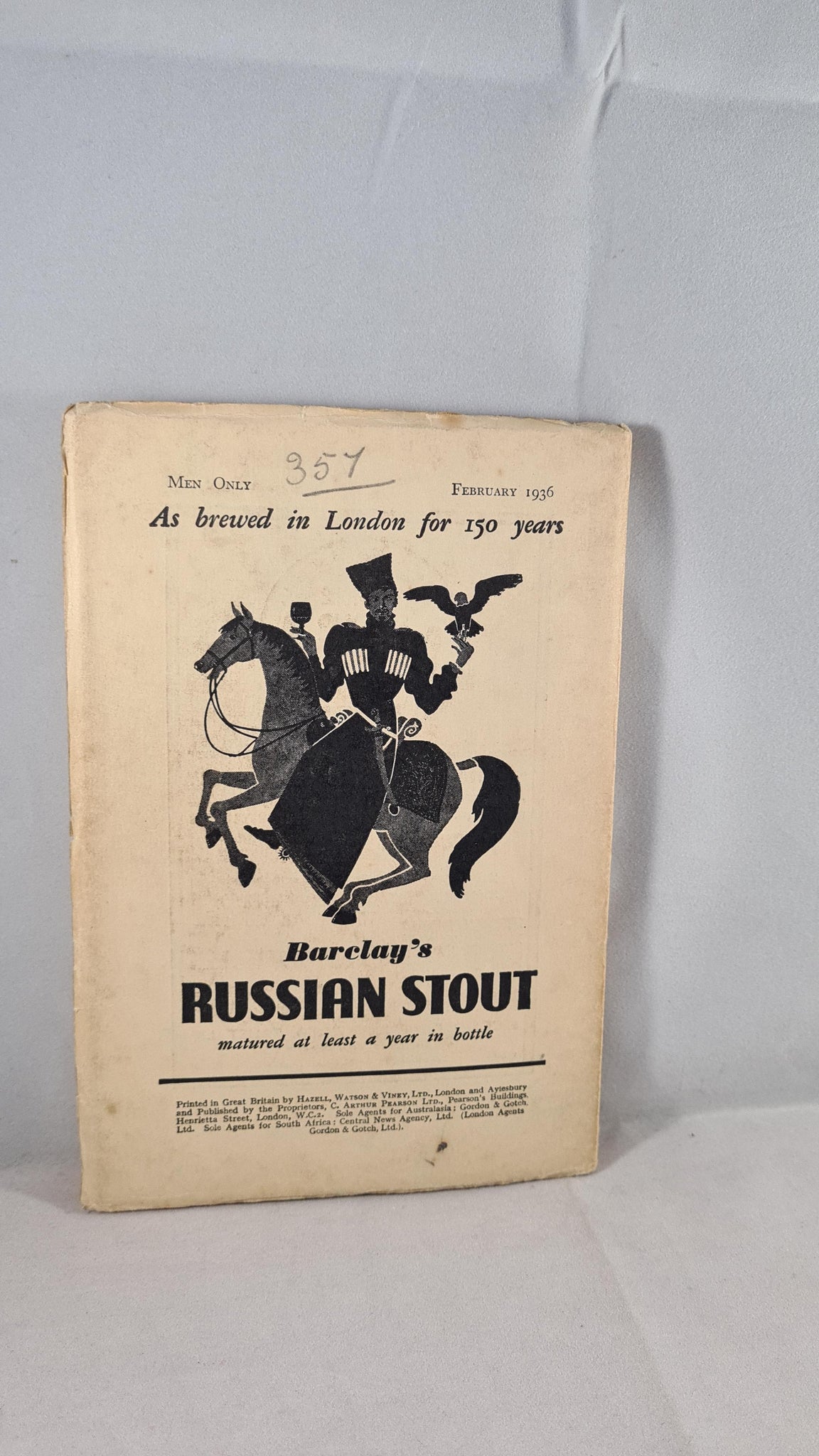 Men Only Volume 1 Number 3 February 1936 – Richard Dalby's Library