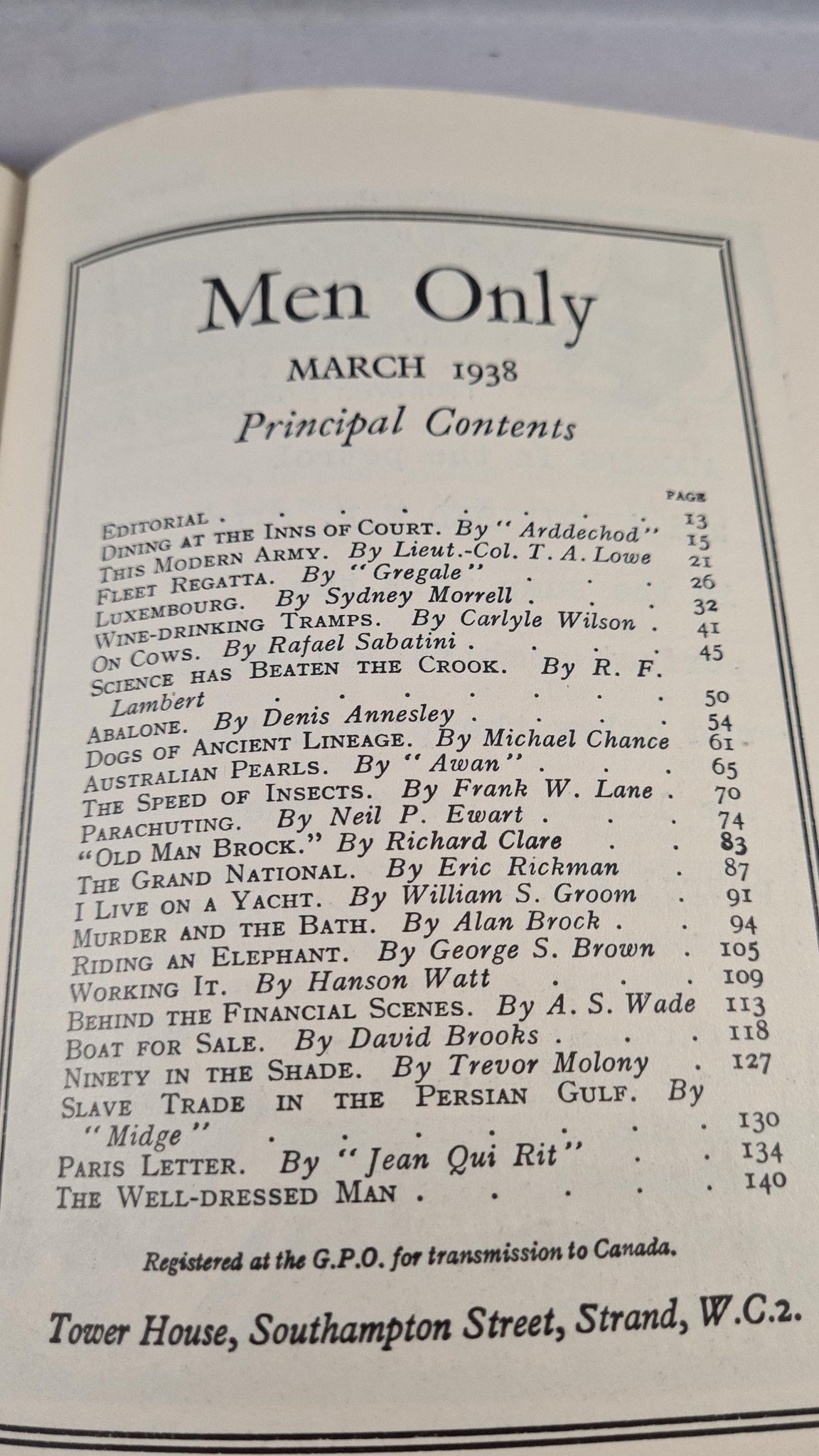 Men Only Volume 7 Number 28 March 1938 – Richard Dalby's Library