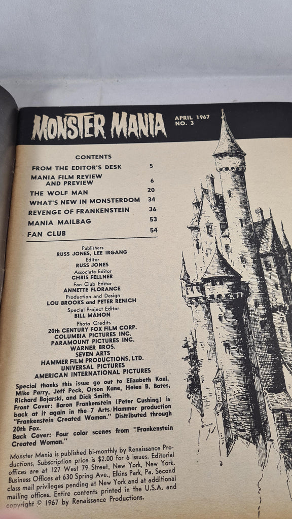 Monster Mania Number 3 April 1967 – Richard Dalby's Library