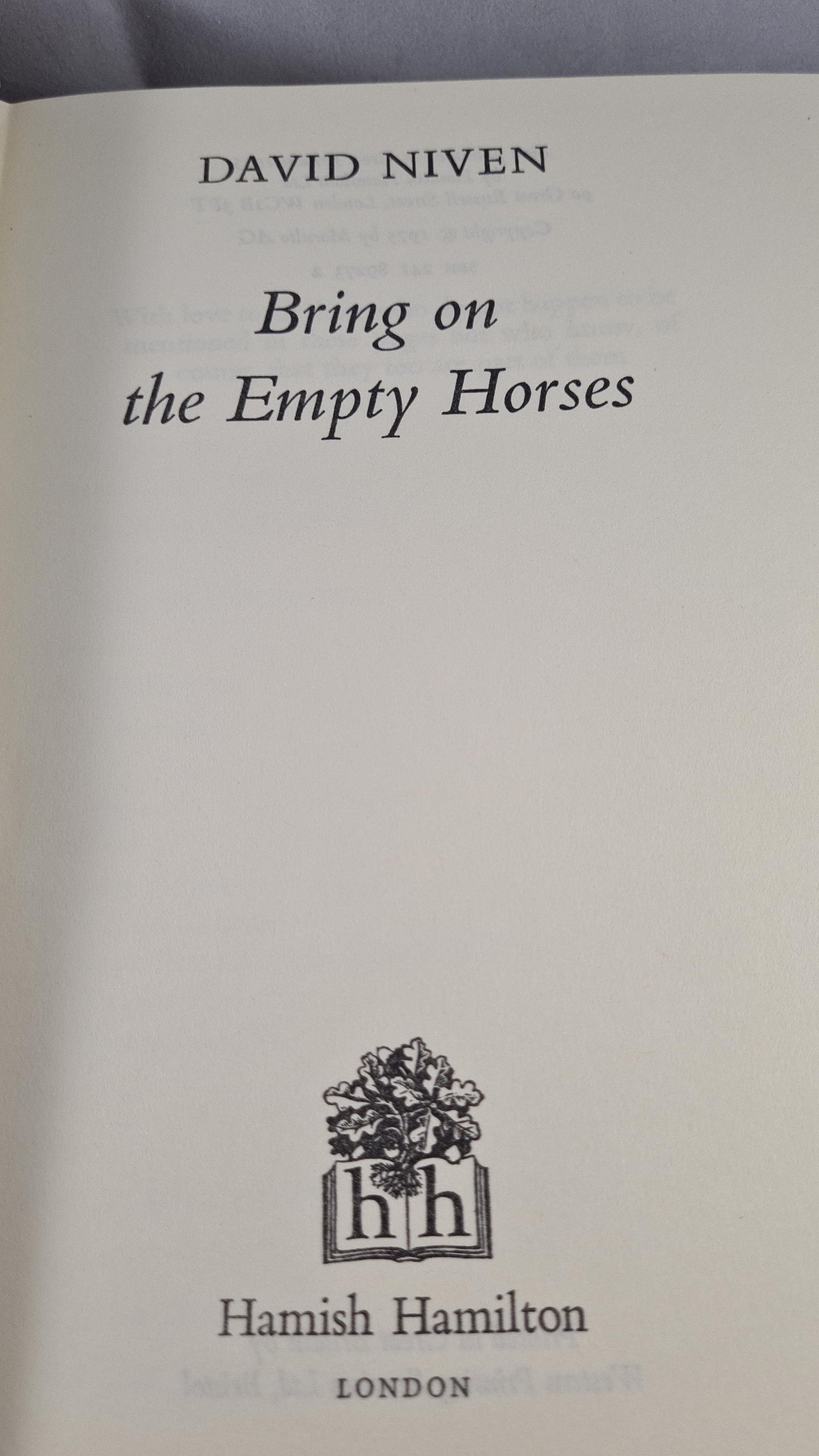 empty horses