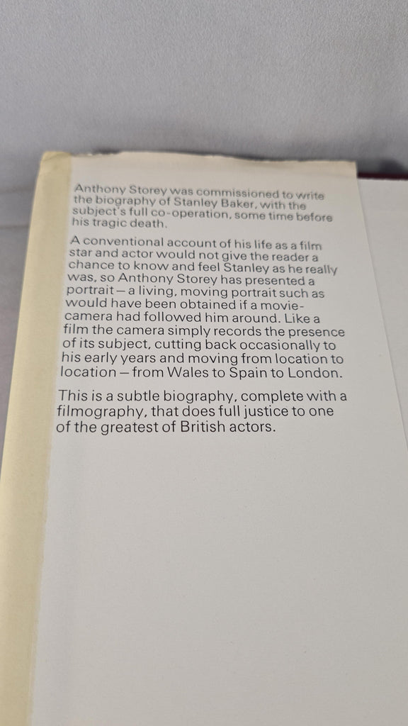 Anthony Storey - Stanley Baker-Portrait of an Actor, W H Allen, 1977 ...