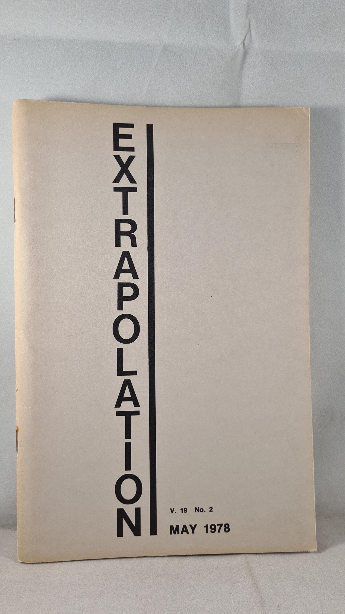 Extrapolation Volume 19 Number 2 May 1978 – Richard Dalby's Library