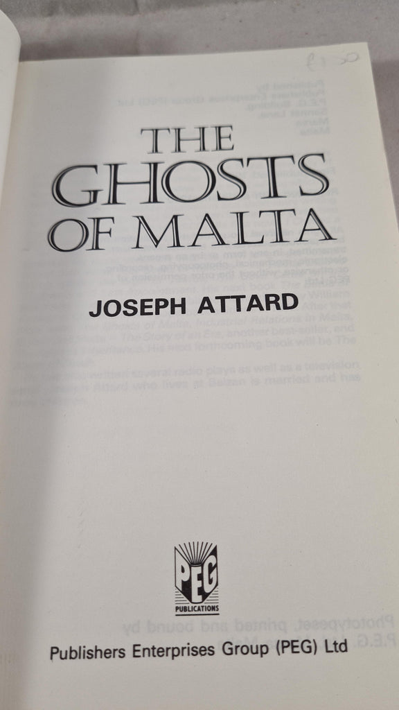 Joseph Attard - The Ghosts of Malta, PEG, 1990, Paperbacks – Richard ...