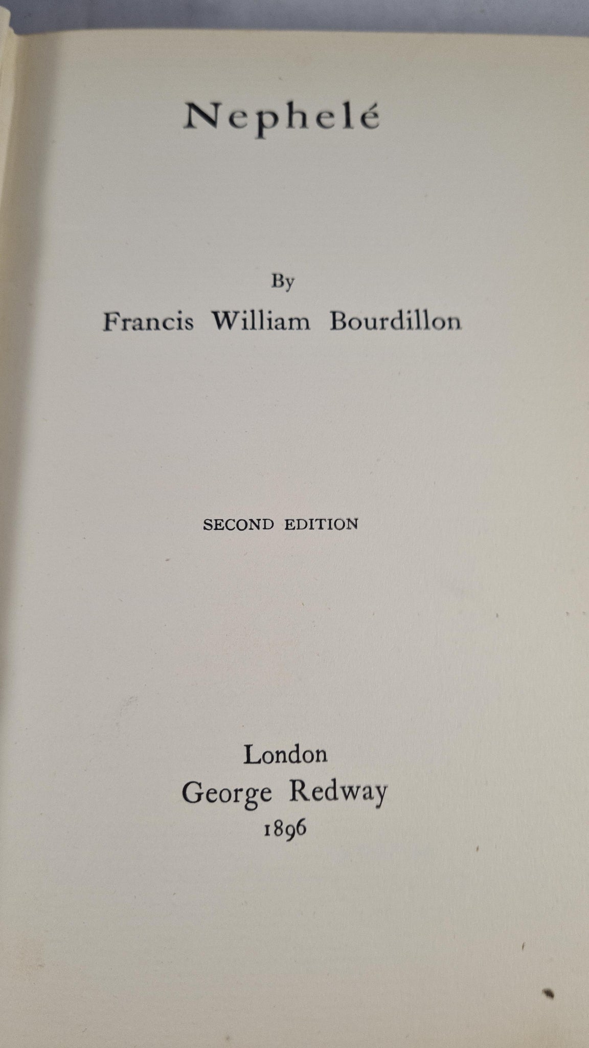Francis William Bourdillon - Nephele, George Redway, 1896 – Richard ...