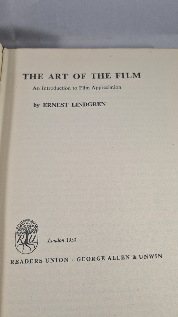 Ernest Lindgren - The Art of The Film, Readers Union, 1950 – Richard ...