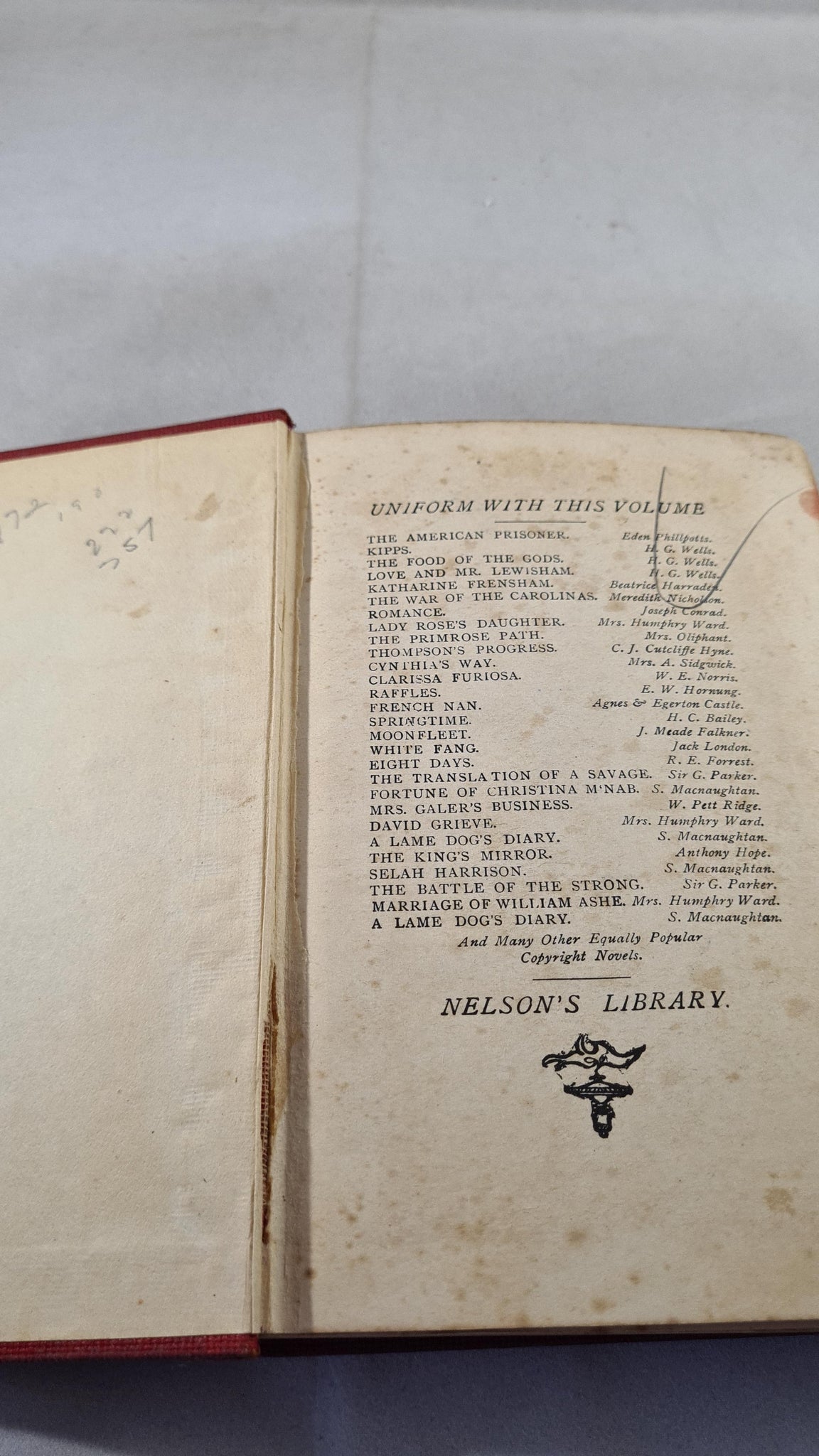 Lucas Malet - The Gateless Barrier, Thomas Nelson, no date – Richard ...