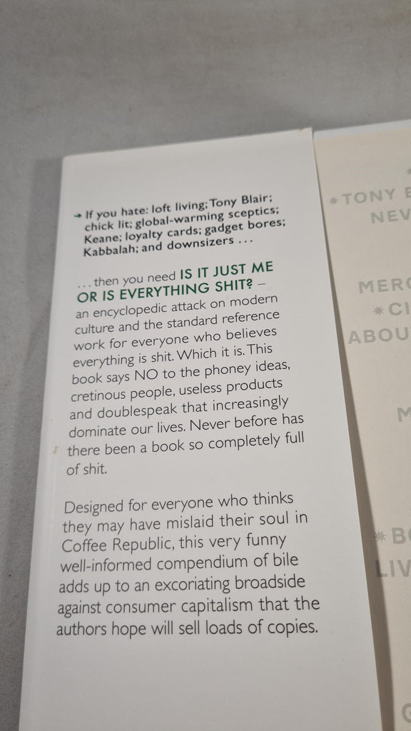 Steve Lowe & Alan McArthur - Is It Just Me, Index Books, 2006 – Richard ...