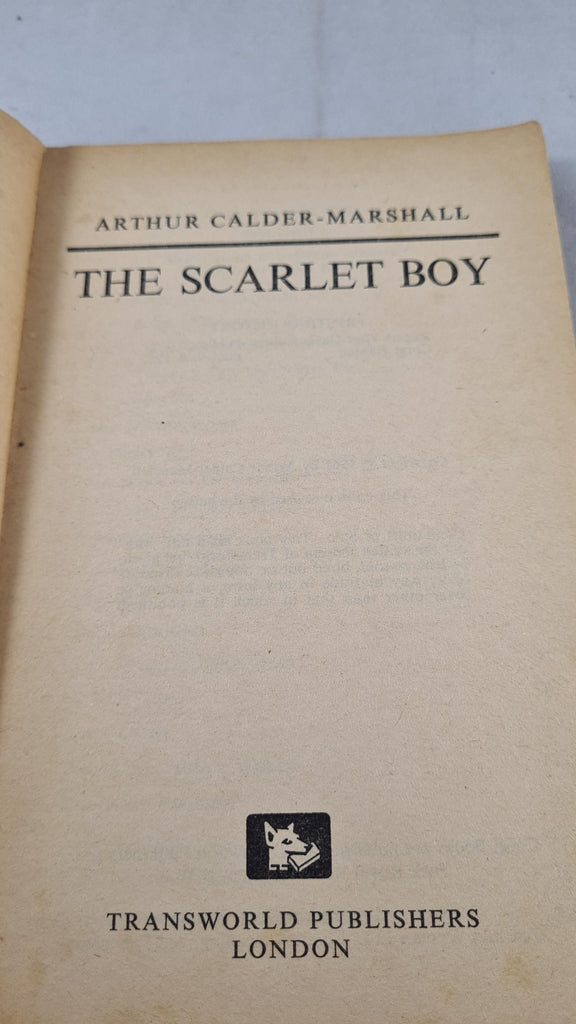 Arthur Calder-Marshall - The Scarlet Boy, Corgi Book, 1962, Paperbacks ...