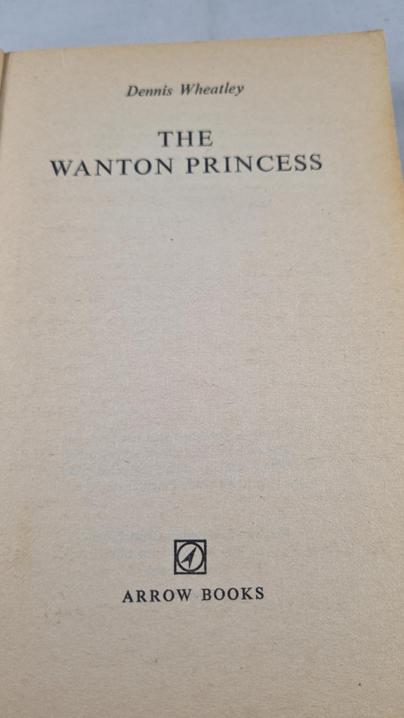 Dennis Wheatley - The Wanton Princess, Arrow Books, 1975, Paperbacks ...