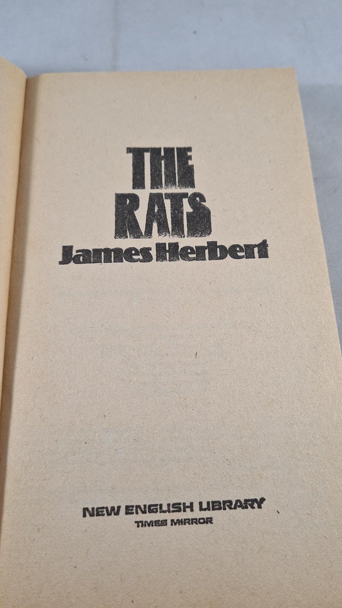 James Herbert - The Rats, New English, 1979, Paperbacks – Richard Dalby's Library