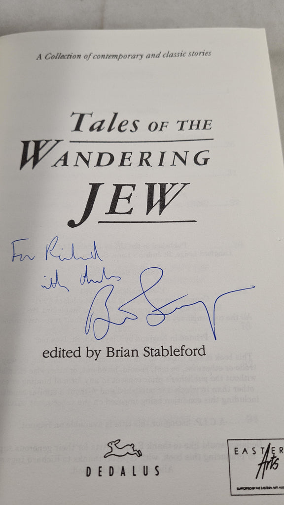 Brian Stableford - Tales of The Wandering Jew, Dedalus, 1991, Inscribe ...