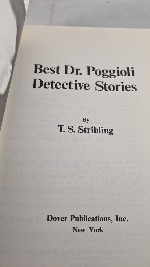 T S Stribling - Best Dr Poggioli Detective Stories, First Dover Editio ...