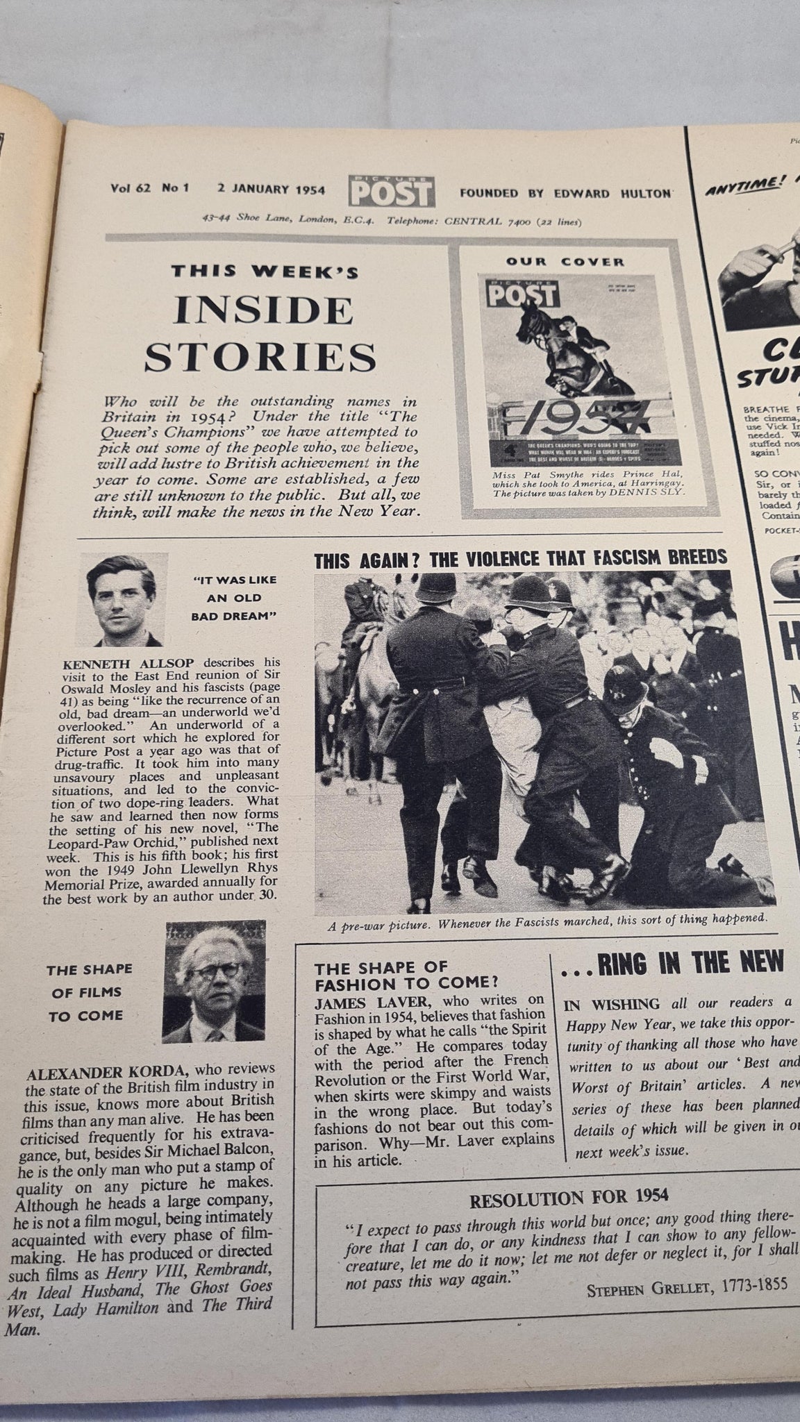 Picture Post Volume 62 Number 1 January 2 1954 – Richard Dalby's Library