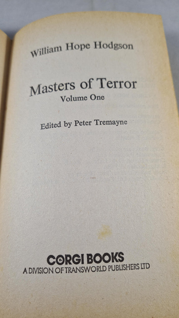 William Hope Hodgson - Masters of Terror Volume 1, Corgi, 1977, Paperb ...