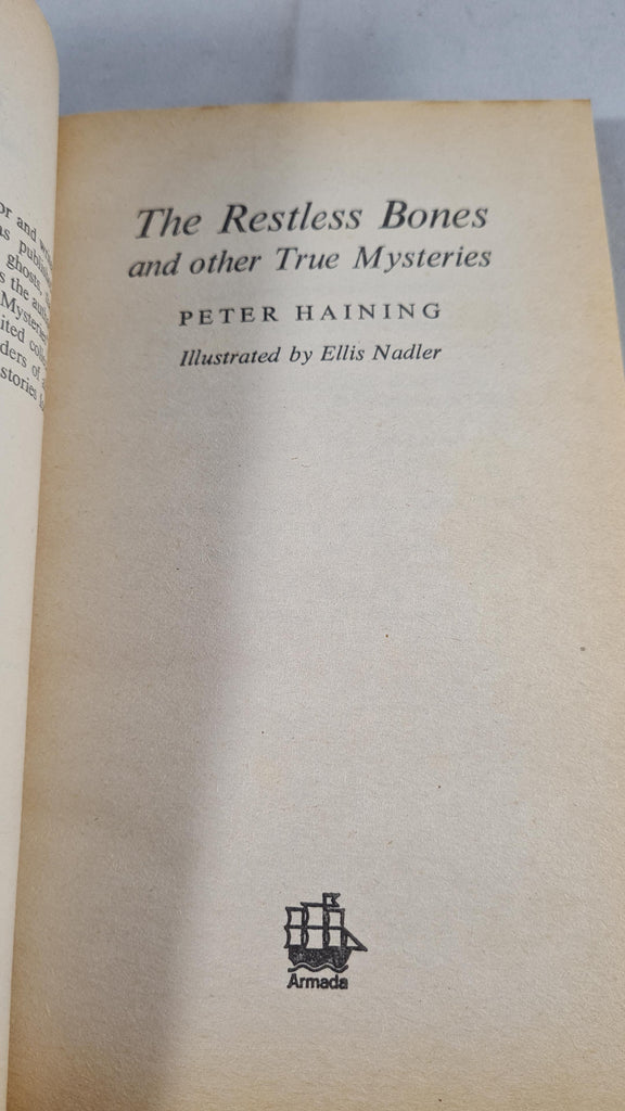 Peter Haining - The Restless Bones, Armada, Paperbacks – Richard Dalby ...