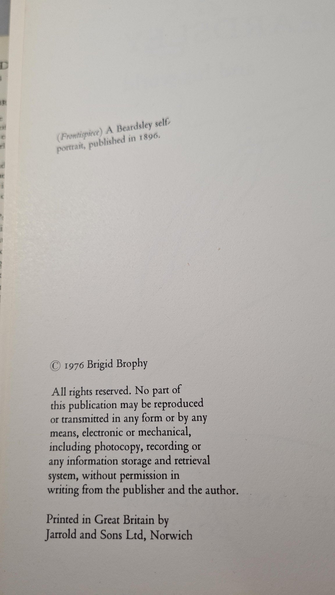 Brigid Brophy - Beardsley & his world, Thames & Hudson, 1976 – Richard ...