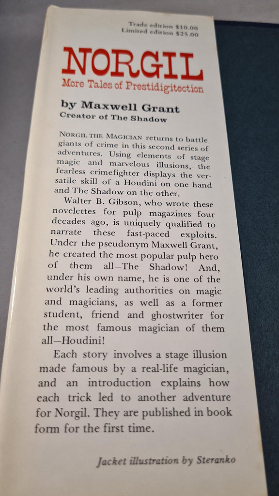Maxwell Grant - Norgil, Mysterious Press, 1979, First Edition – Richard ...