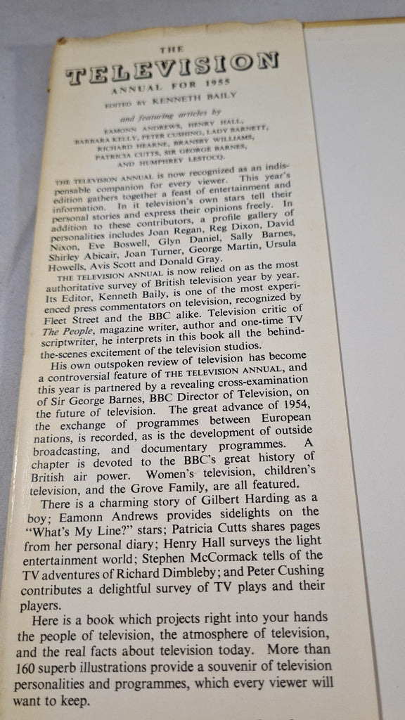 Kenneth Baily - The Television Annual For 1955, Odhams, 1954, First Ed ...