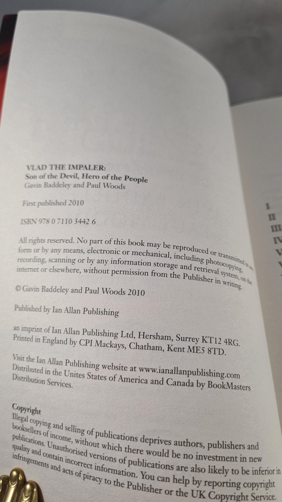 Gavin Baddeley & Paul Woods - Vlad The Impaler, Ian Allan, 2010, Paper ...