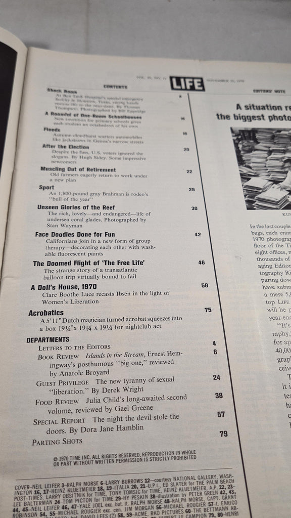 Life Magazine Volume 49 Number 11 November 23 1970 – Richard Dalby's ...