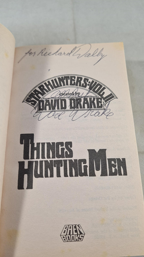 David Drake - Things Hunting Men, Baen Books, 1988, Inscribed, Signed ...