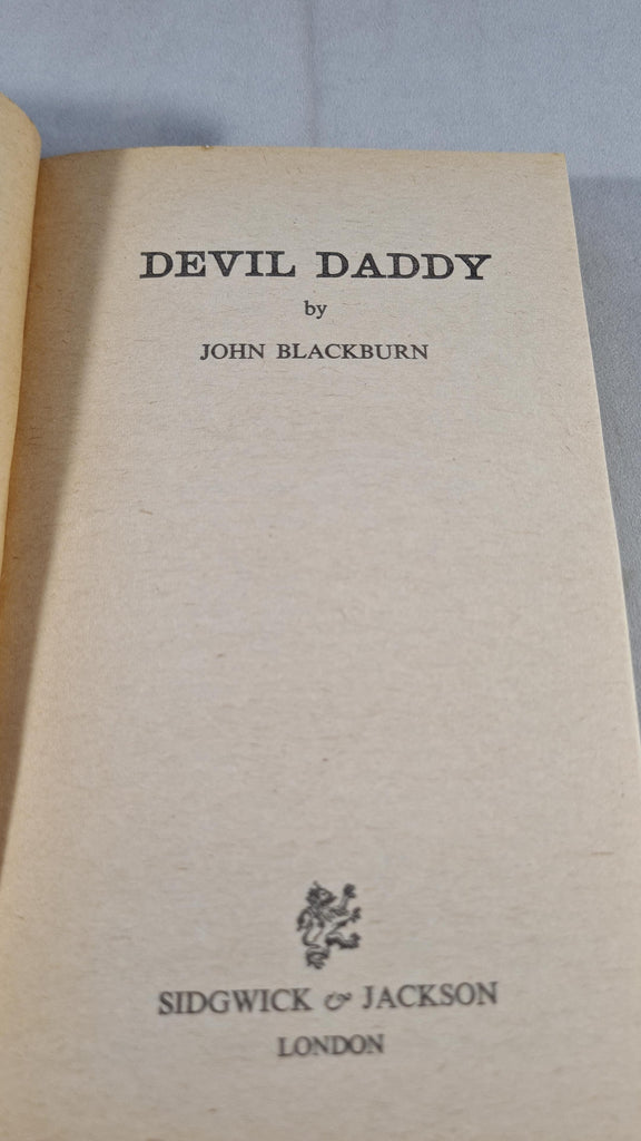 John Blackburn - Devil Daddy, Sidgwick & Jackson, 1974, Paperbacks ...