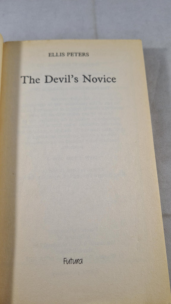 Ellis Peters - The Devil's Novice, Futura, 1985, Paperbacks – Richard ...