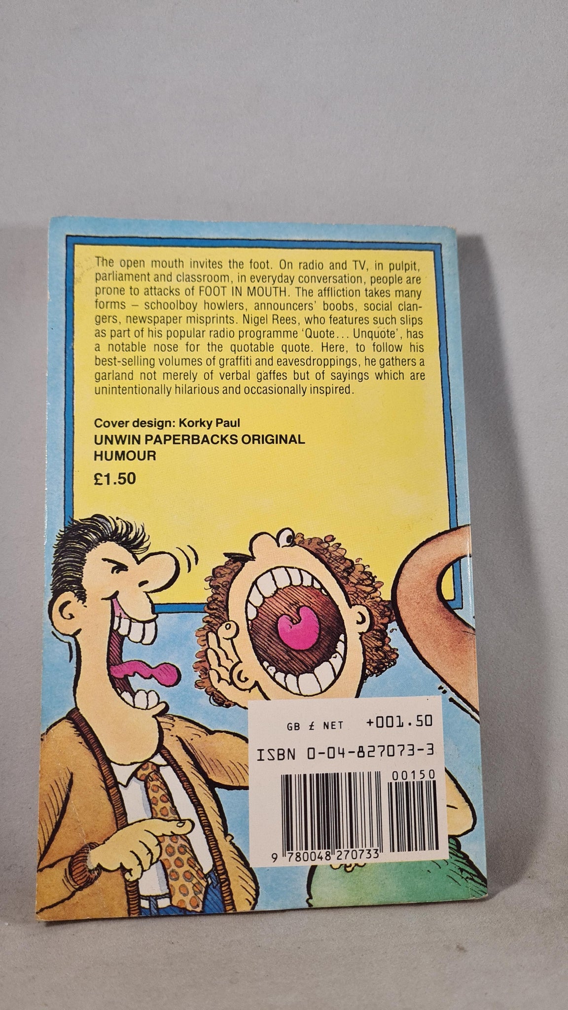 Nigel Rees - Foot in Mouth, Unwin Paperbacks, 1982, First Edition ...