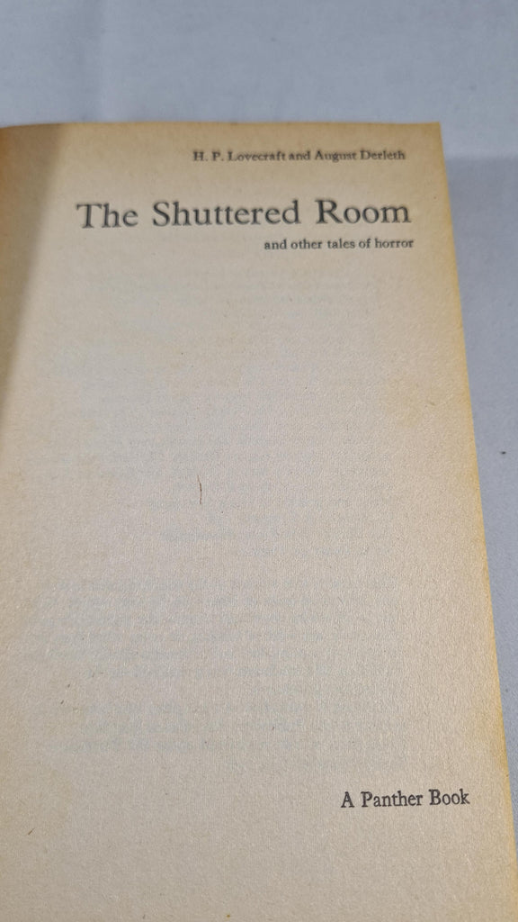 H P Lovecraft - The Shuttered Room & other tales of horror, Panther, 1 ...