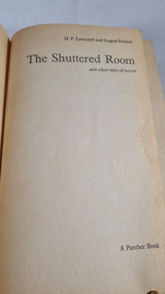 H P Lovecraft - The Shuttered Room & other tales of horror, Panther, 1 ...