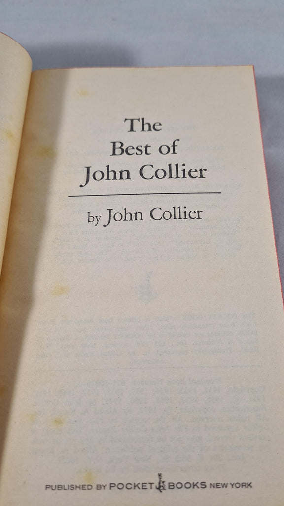 John Collier - The Best of John Collier, Pocket Books, 1975, Paperback ...