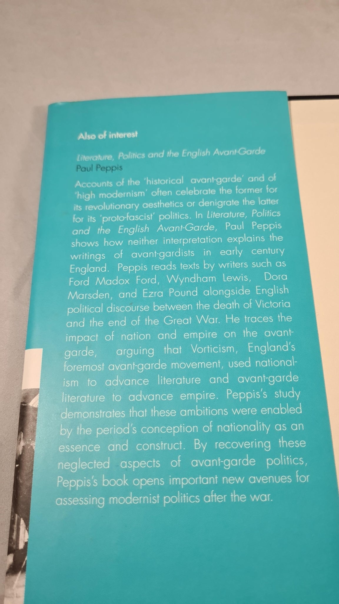 Nicholas Daly - Modernism, Romance and the fin de siecle, Cambridge, 1 ...