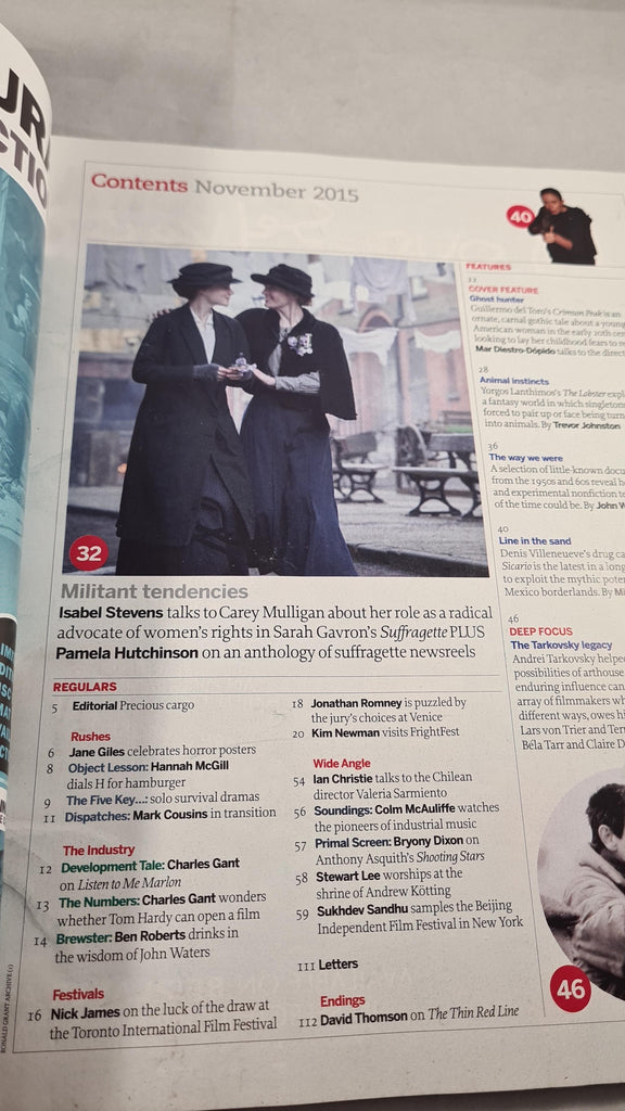 Sight & Sound International Film Magazine Volume 25 Issue 11 November ...