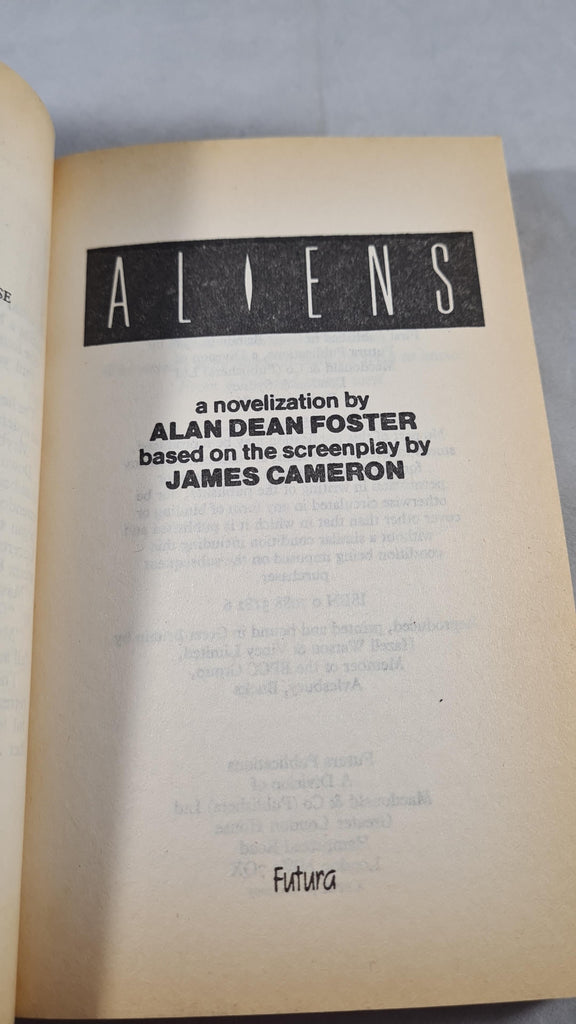 Alan Dean Foster - Aliens, Futura, 1986, Paperbacks – Richard Dalby's ...