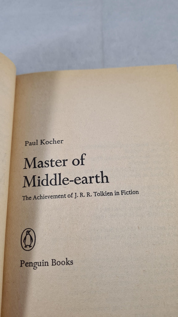 Paul Kocher - Master of Middle-earth, Penguin Books, 1974, Paperbacks ...
