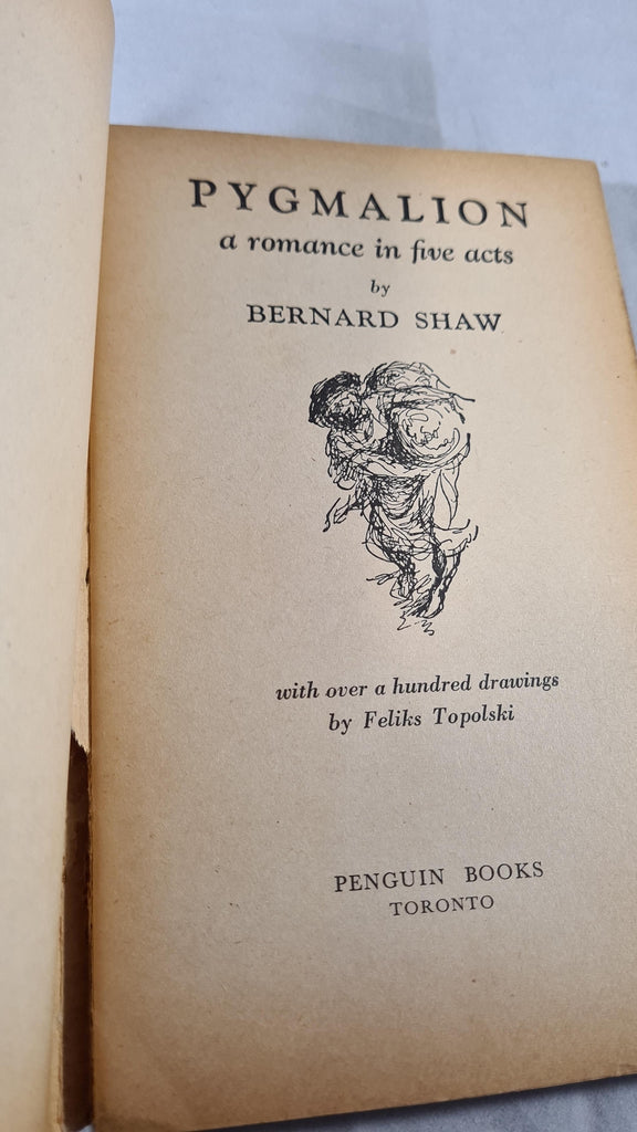 Bernard Shaw - Pygmalion, Penguin Books, 1942, Paperbacks – Richard ...