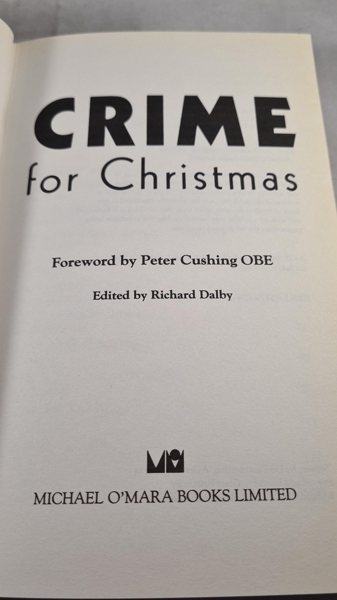 Richard Dalby - Crime For Christmas, Michael O'Mara, 1991 – Richard ...