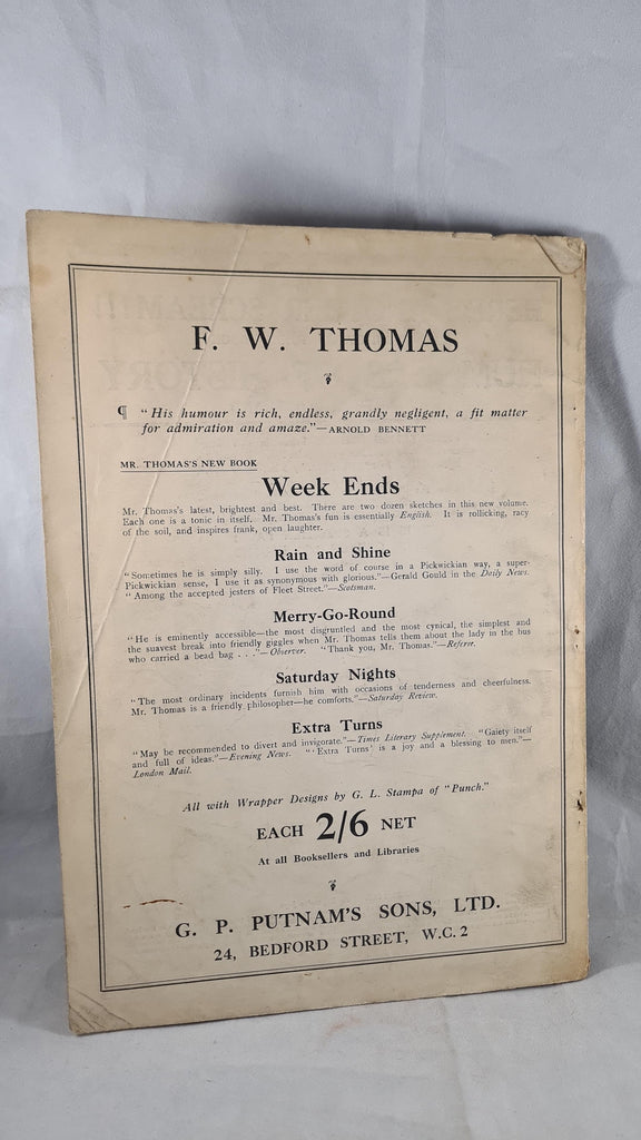 F W Thomas - The Low & I, Daily News, 1935? – Richard Dalby's Library