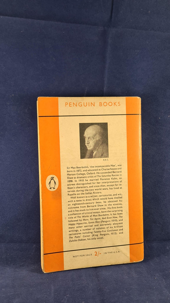 Max Beerbohm - Zuleika Dobson, Penguin Books, 1954, Paperbacks ...