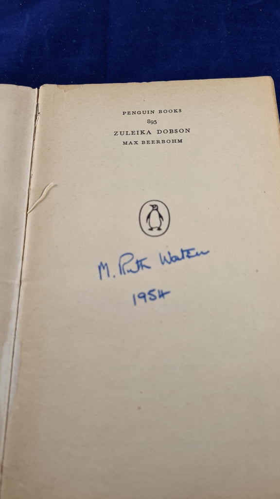 Max Beerbohm - Zuleika Dobson, Penguin Books, 1954, Paperbacks ...