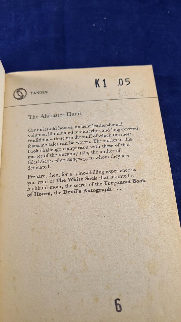 A N L Munby - The Alabaster Hand & other ghosts stories, Tandem, 1974 ...
