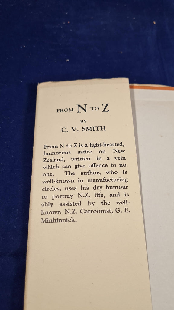 C V Smith - From N to Z, Hicks Smith & Wright, 1947, no date, First Ed ...